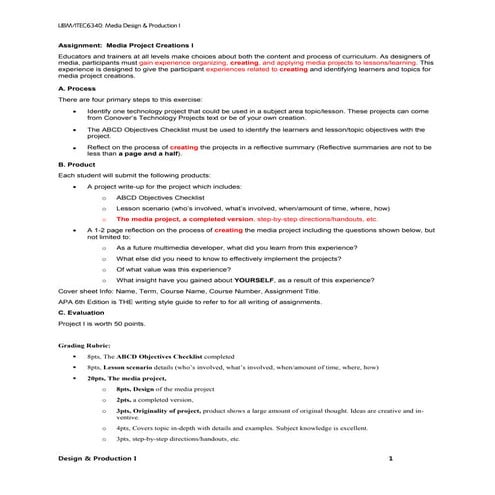 A02 media prodproject | PDF