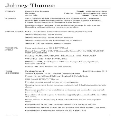 CV_Johncy | PDF