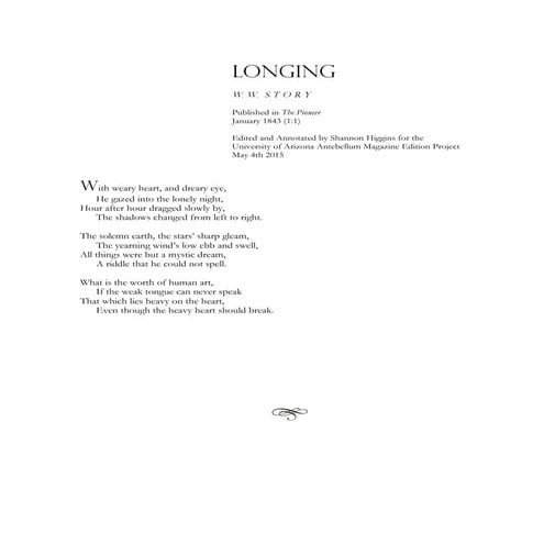 Longing | PDF | Poetry | Books and Literature