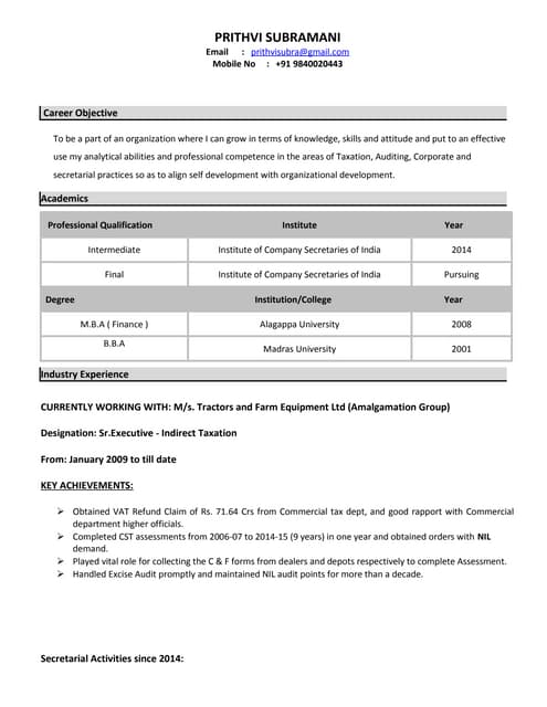 RESUME VIJAY KMAR | PDF