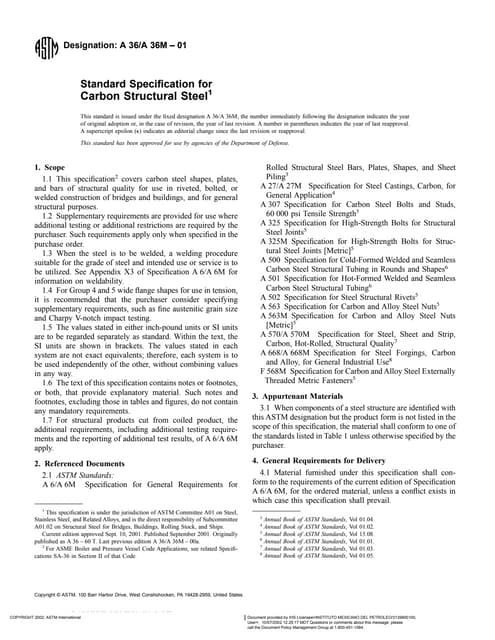 Astm a36 | PDF