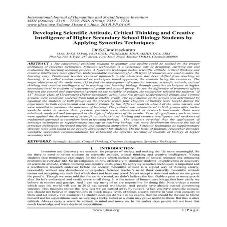 Scientific creativity | PPTX