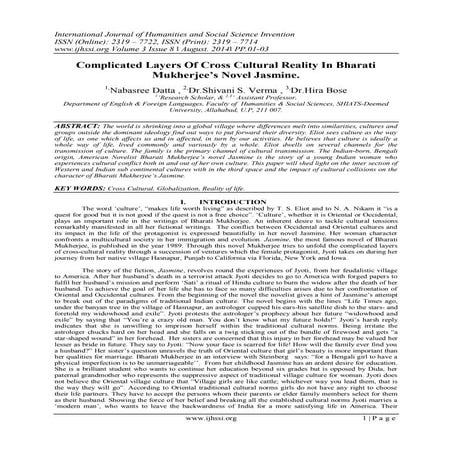 Complicated Layers Of Cross Cultural Reality In Bharati Mukherjee's ...