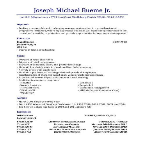 Joe New Resume | PDF