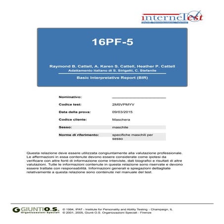 16 PF | PDF