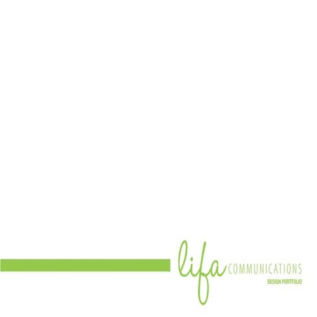 LIFA COMMUNICATIONS DESIGN PORTFOLIO | PDF
