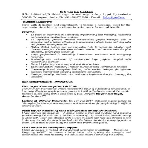 Solomon Resume 08-01-2015 | DOCX