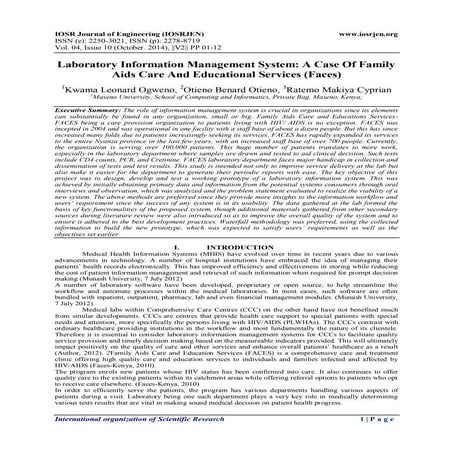 Laboratory Information Management System | PPT