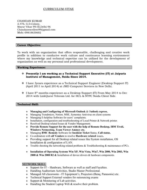 Desktop CV | PDF