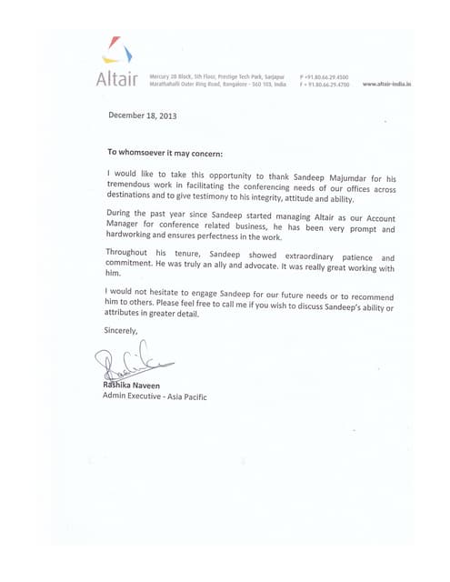Sandy SFA Certificate | PDF