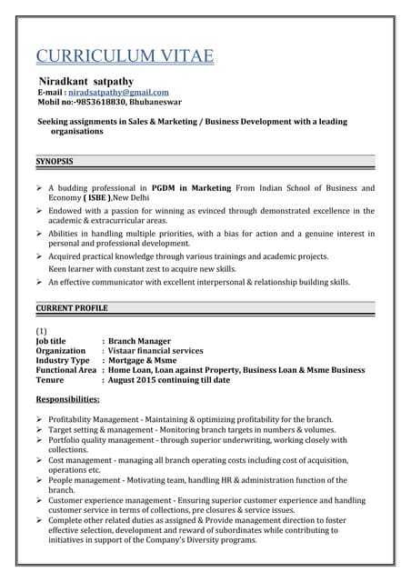 Dharmendra Singh_Resume | DOCX | Business Administration | Business