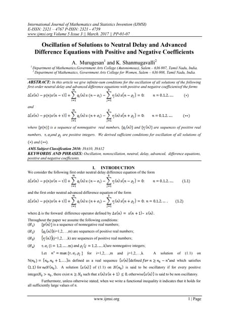 Oscillation Criteria for First Order Nonlinear Neutral Delay Difference Equations with Variable ...