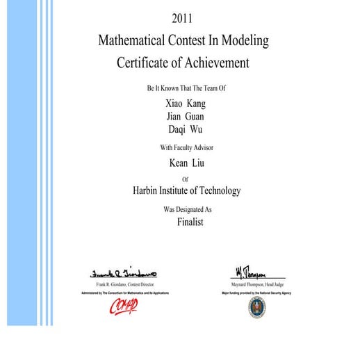 Certificate of MCM | PDF | Physics | Science