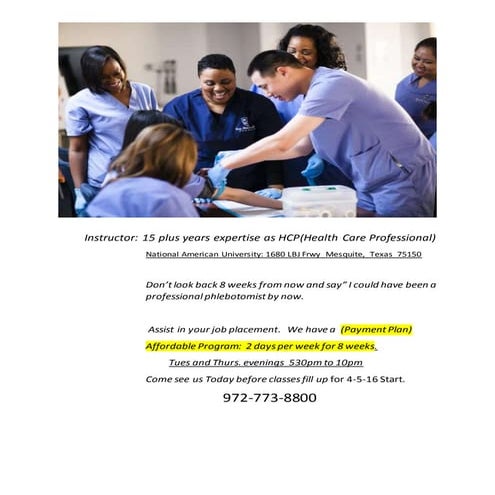 Team work Phleb.Draw