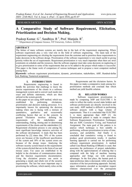 A Ranking Model for Software Requirements Prioritization during Requirements Engineering; A Case ...