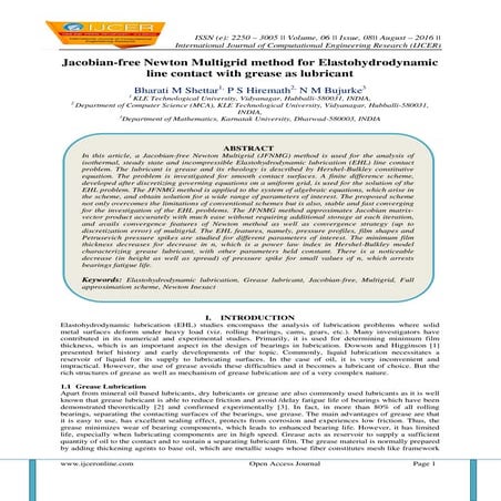 Jacobian Free Newton Multigrid Method For Elastohydrodynamic Line