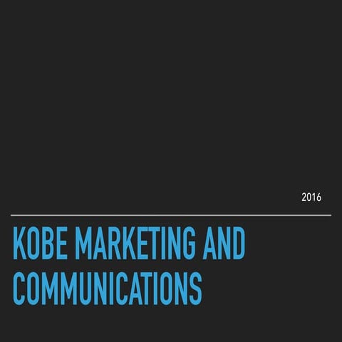 Kobe Marketing | PDF | Marketing and Advertising | Business