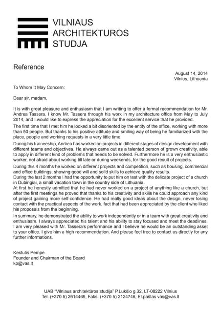 Letter of Recommendation - Enrique Roig | PDF