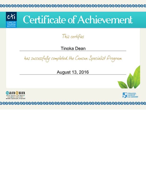 St. Dom Certificate | PDF