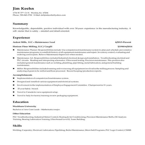 Jim's Resume-updated.docx-new | DOCX