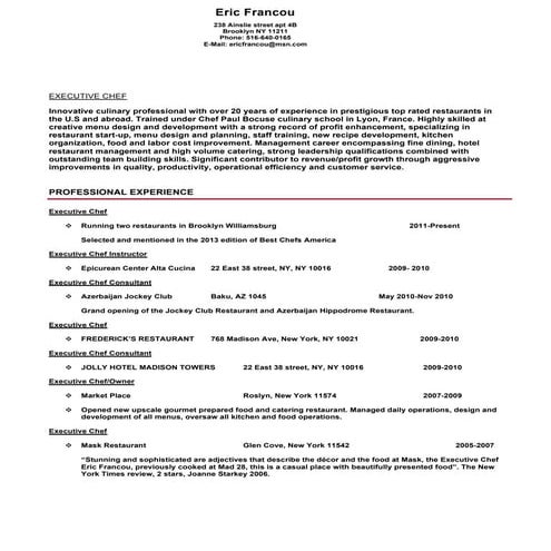 Eric Francou resume | PDF