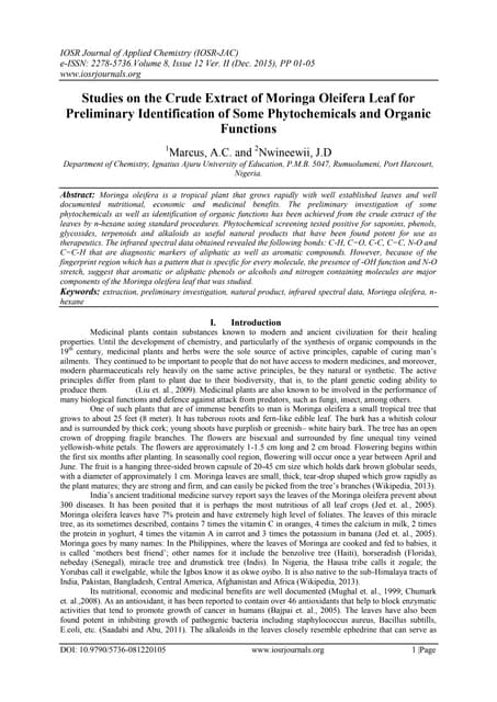 Nutritional value composition_of_moringa_leaves | PDF