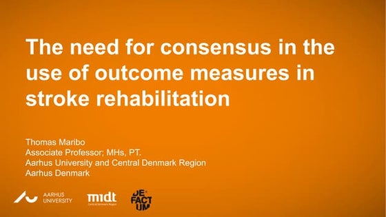 Appropriate Outcome Measures for Lower Level Patients | PPTX