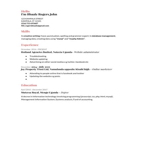 Resume (2) | PDF