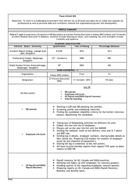 Zia new CV | DOCX | Insurance | Personal Finance