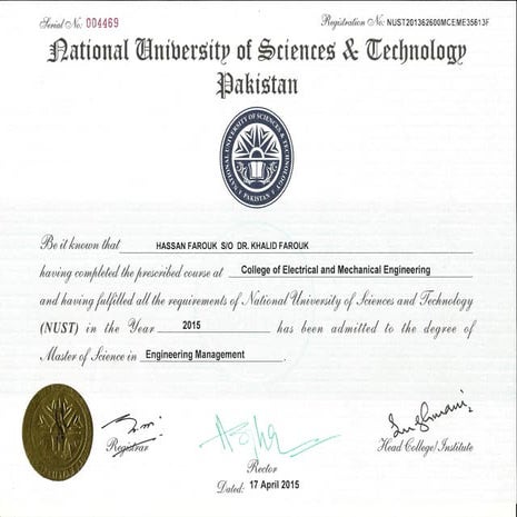 MS Engineering Management Degree(1) | PDF