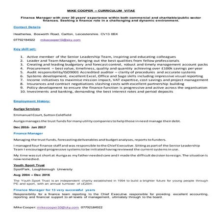 Mike-Cooper CV NEW | PDF