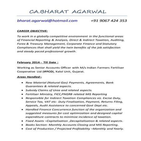 BHARAT AGARWAL Resume | DOCX