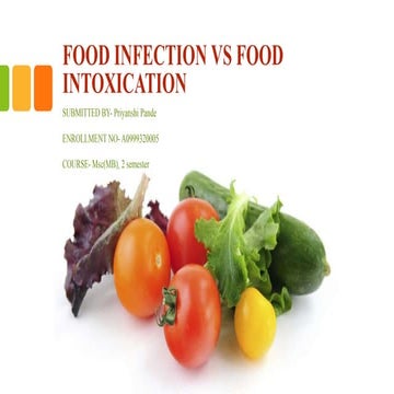food infection vs food intoxication | PPTX