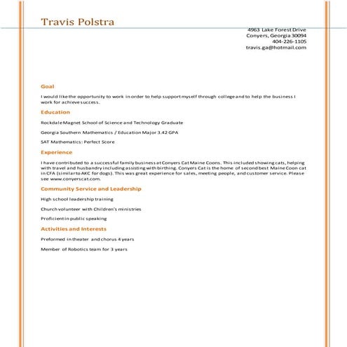 Marie Lambert Resume | DOCX