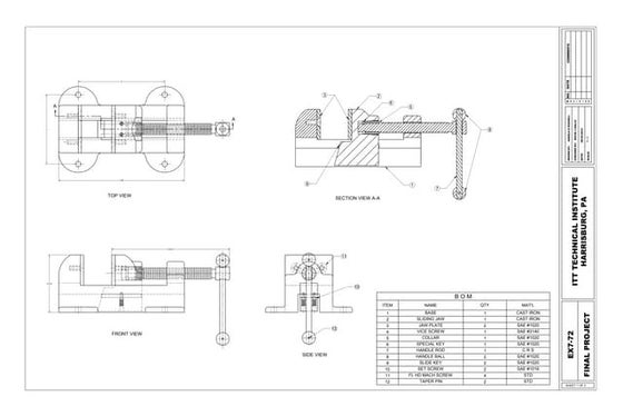 VISE- EXPLODED VIEW | PDF | Woodworking | Arts and Crafts