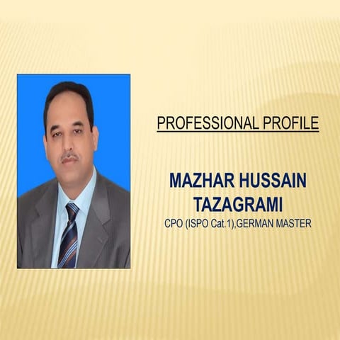 MAZHAR PROFESSIONAL PROFILE | PPTX