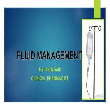 FLUID MANAGEMENT | PPTX