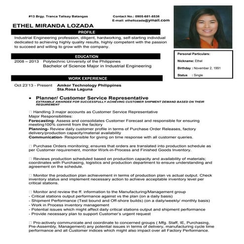 ETHEL LOZADA_CVnew | PDF