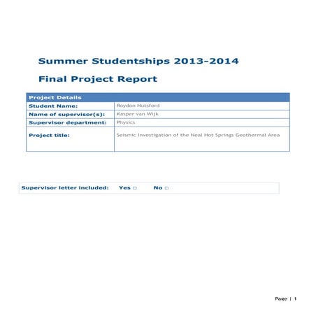 summer-studentship-report-PDF | PDF