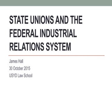 State Unions | PPT