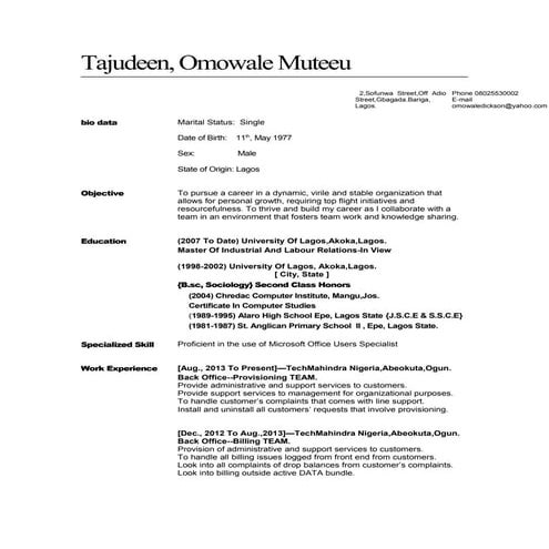 MY PRESENT CV | DOCX
