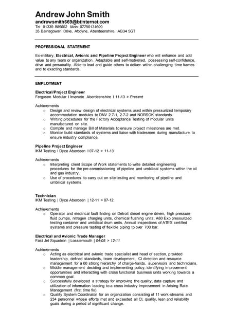 Electrical Engineer | DOCX