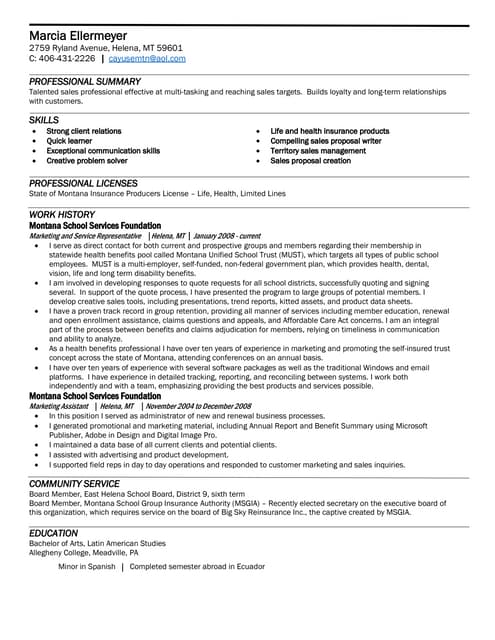 Marcia Ellermeyer presentations