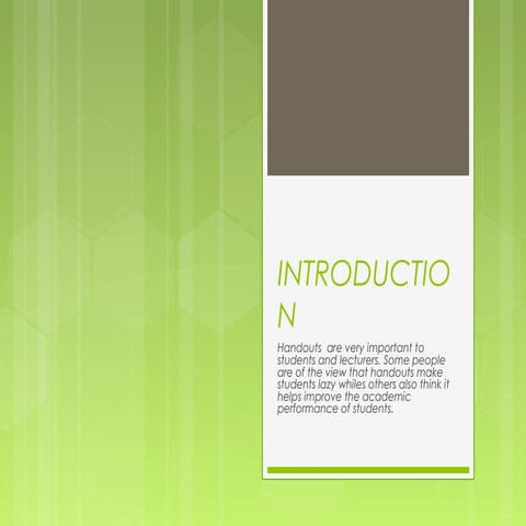 handout presentation | PPT
