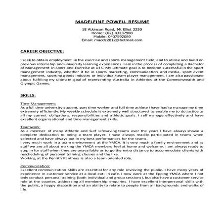 MADDIE POWELL RESUME 2015 | DOCX