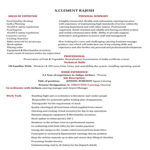 Clement_Rajesh_Resume | PDF