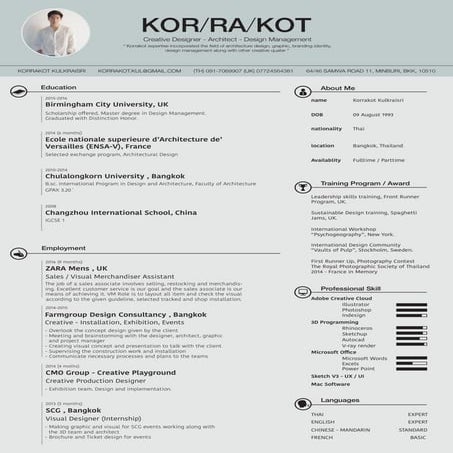 KORRAKOT_CV2 | PDF