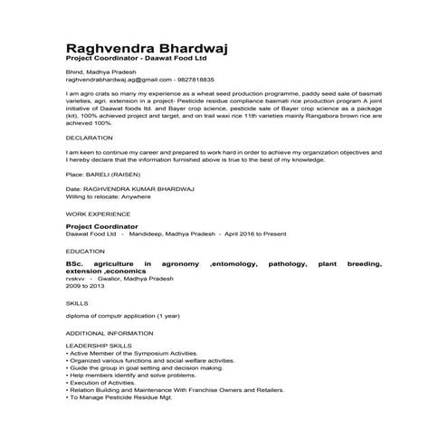 Raghvendra-Bhardwaj | PDF