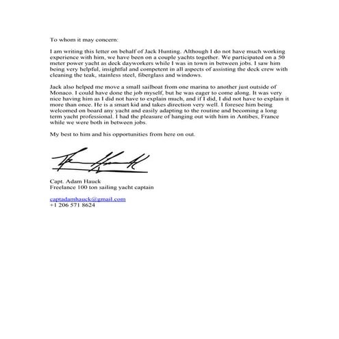 Jack Hunting Letter_signed | PDF