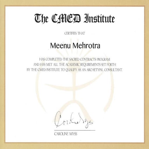 CMED Grad Certificate MMehrotra | PPT